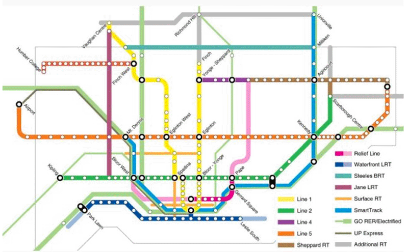 This is What the Toronto Transit Map Could Look Like in 15 Years ...